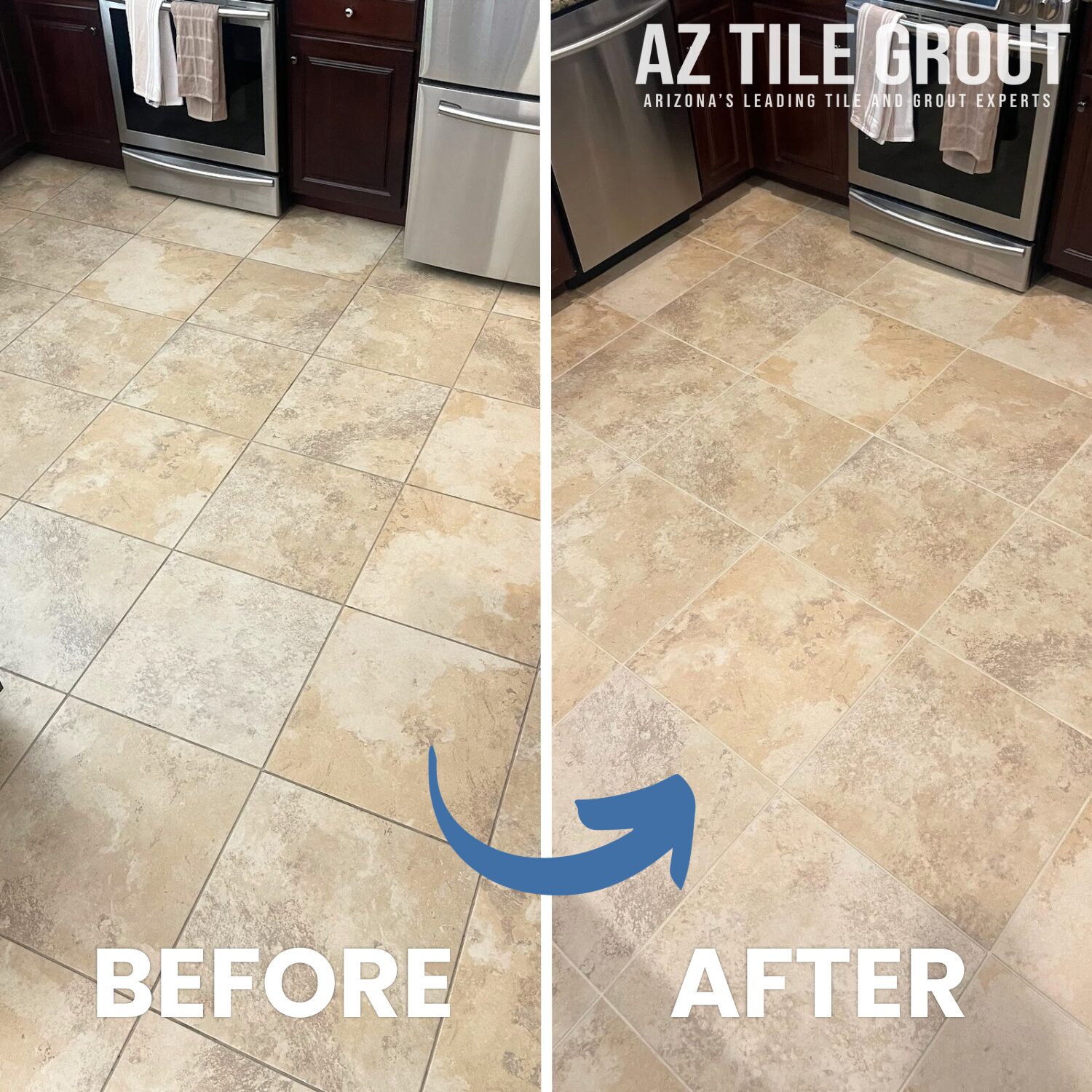 Grout Coloring Service - AZ Tile Grout Cleaning & Restoration